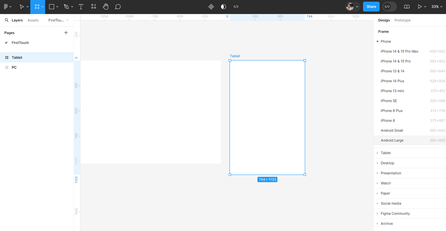 【Figma】Layout Gridを作成（PC・Tablet・Mobile）